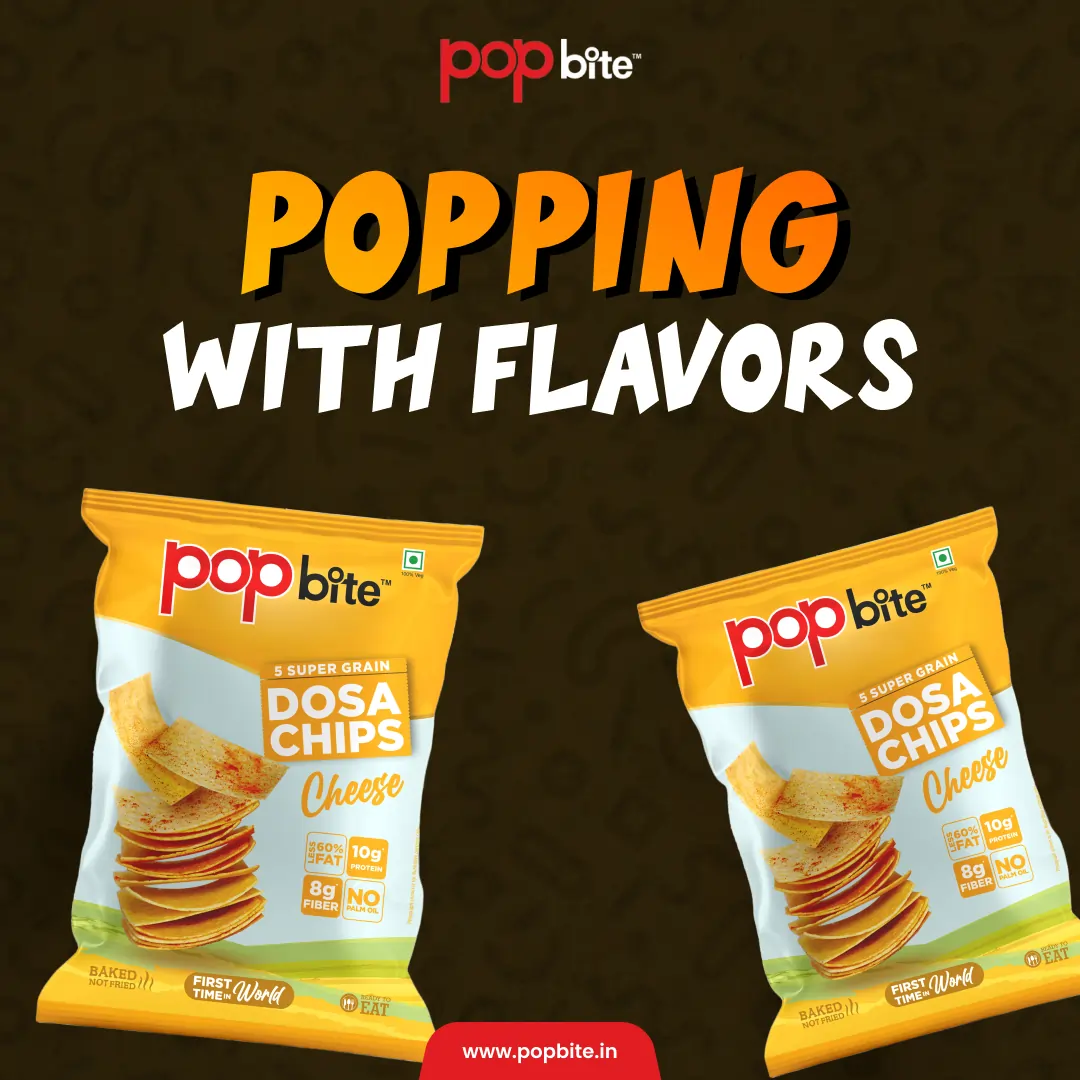 Popbite Dosa Chips | Crunchy, Guilt-Free Snacking