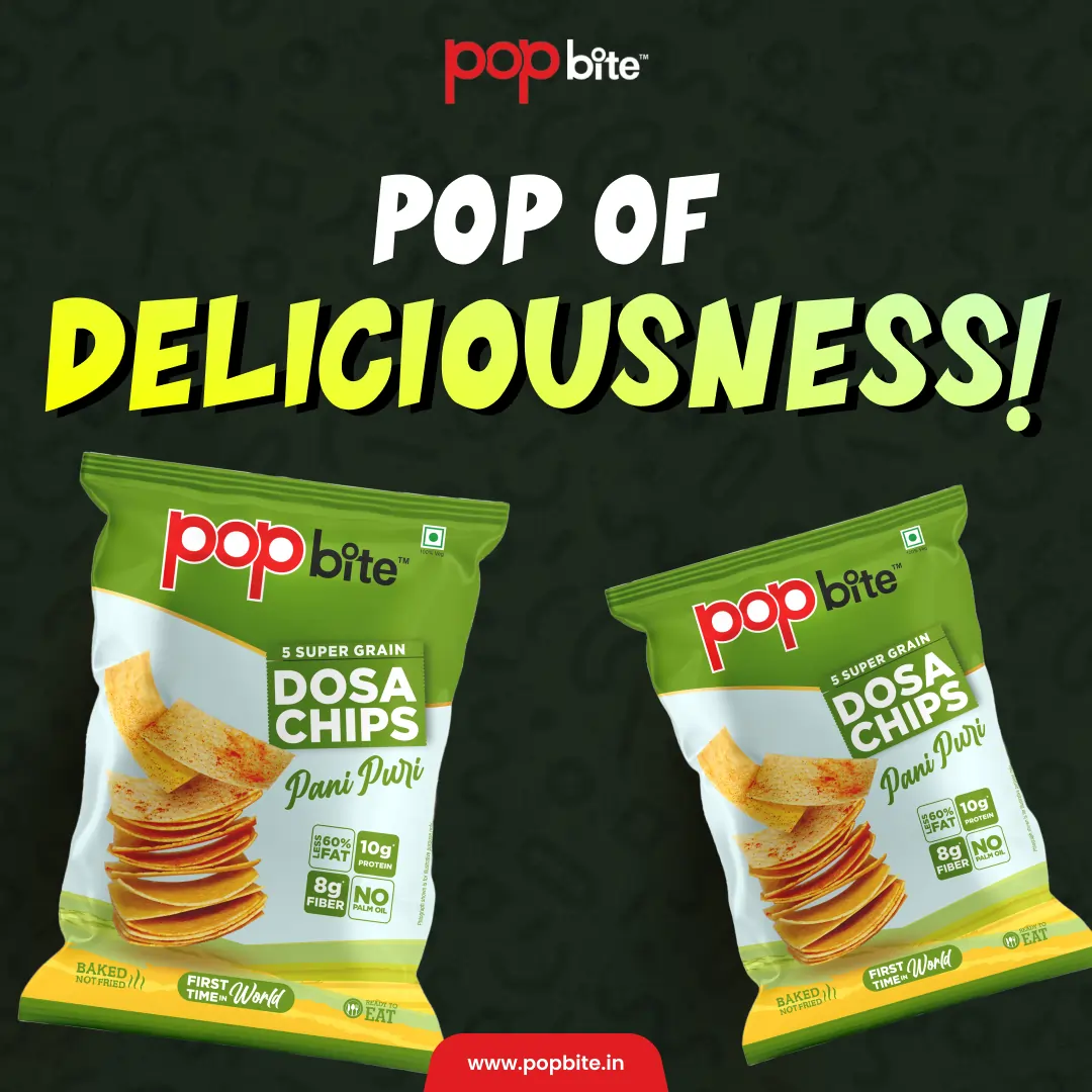 Popbite Dosa Chips | Crunchy, Guilt-Free Snacking
